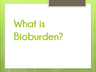 Bioburden Testing 101 | PDF