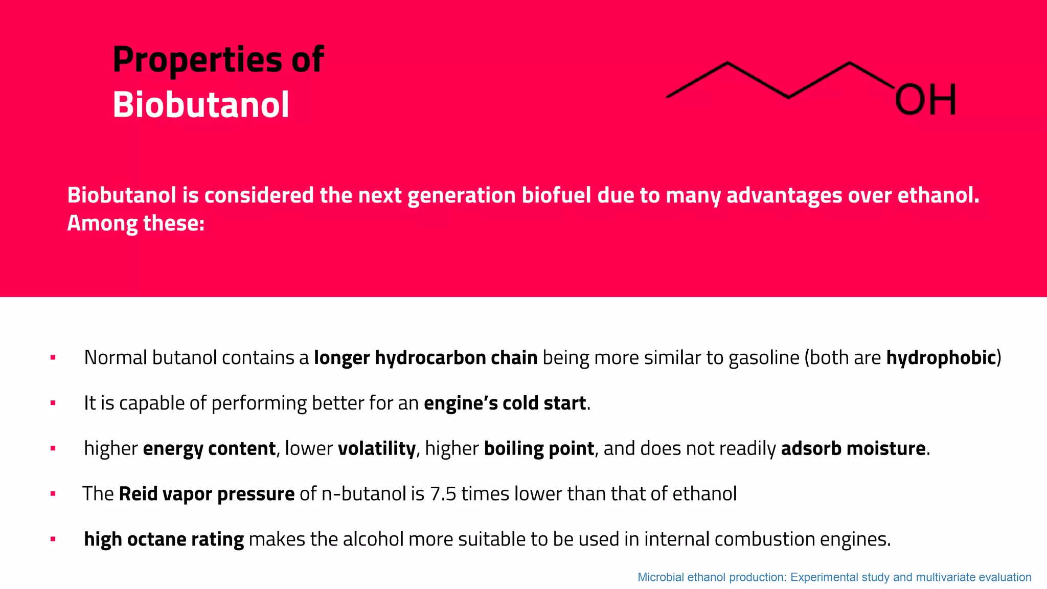 Bio butanol 2016 - English Format | PPTX