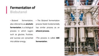 Bio butanol 2016 - English Format | PPTX | Chemistry | Science