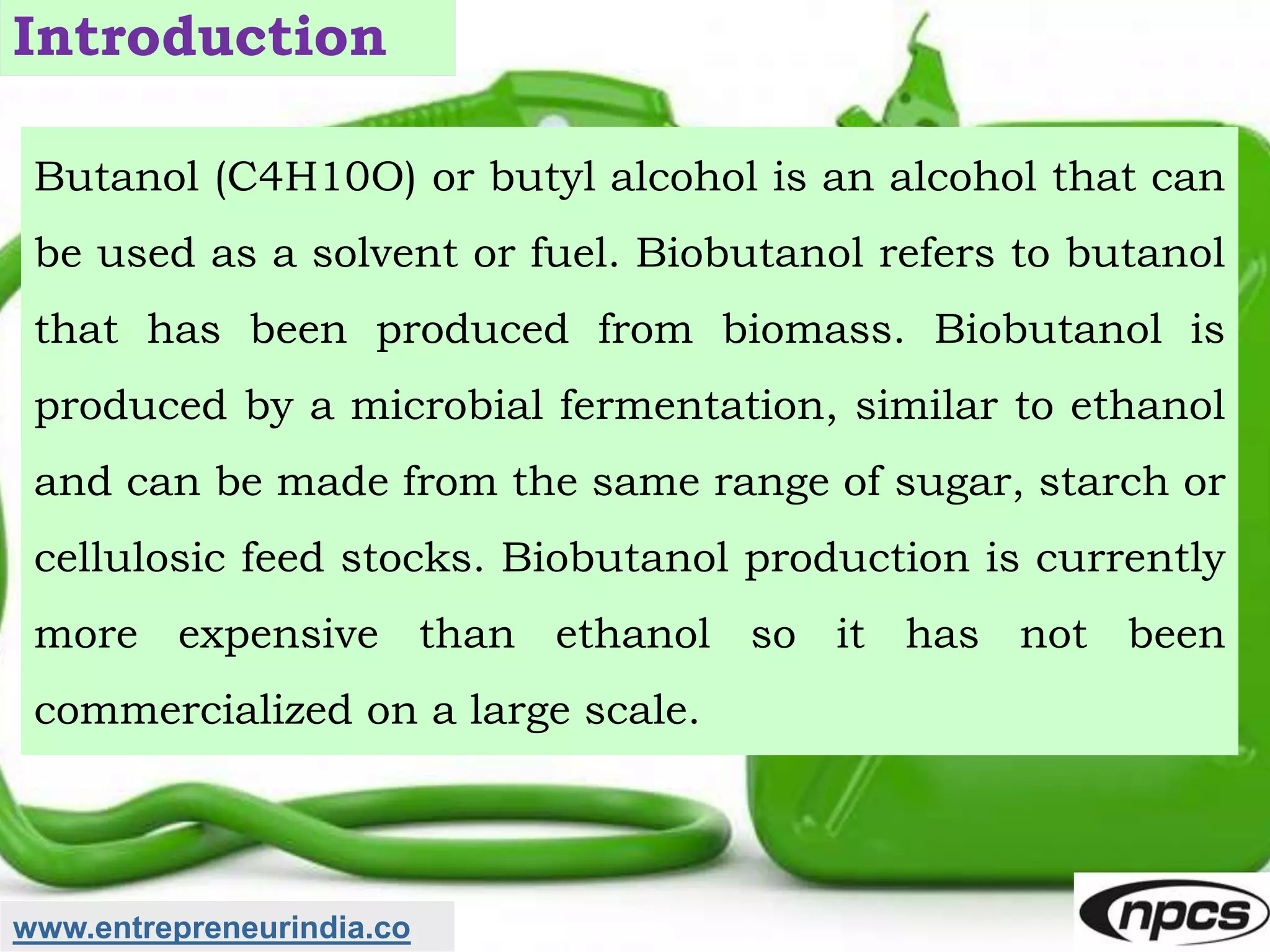 Biobutanol – Investment Opportunity | PPT