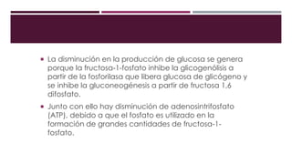 Fructosuria, galactosemia e intolerancia a lactosa | PPTX