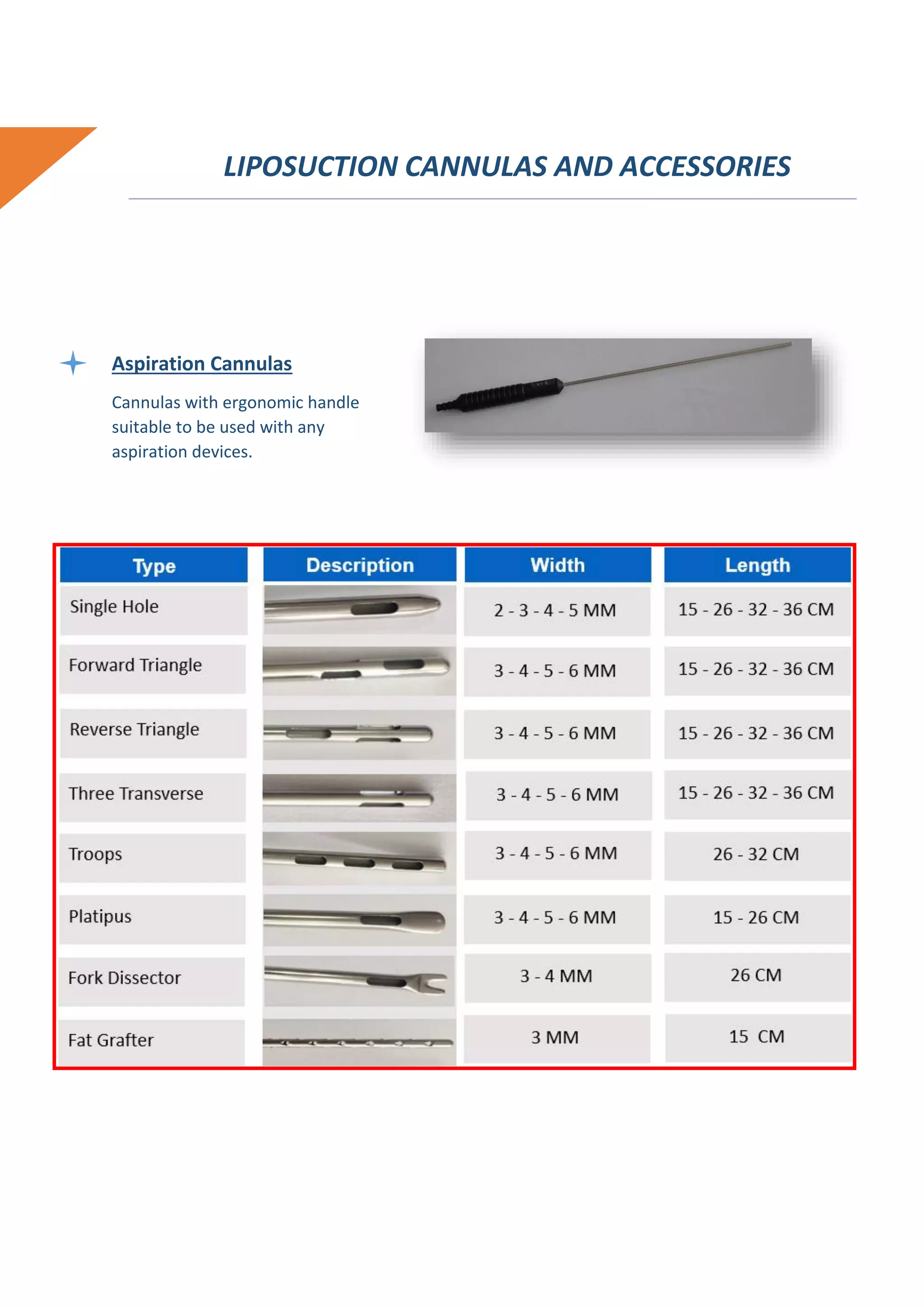 Biocalis lipoplasty catalogue | PDF | Computer Peripherals | Computing
