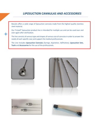 Biocalis lipoplasty catalogue | PDF | Computer Peripherals | Computing