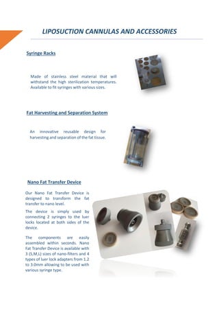 Biocalis lipoplasty catalogue | PDF | Computer Peripherals | Computing