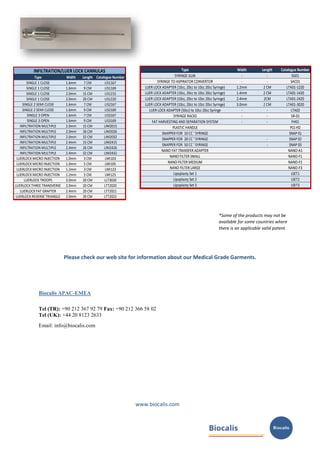 Biocalis lipoplasty catalogue | PDF | Computer Peripherals | Computing