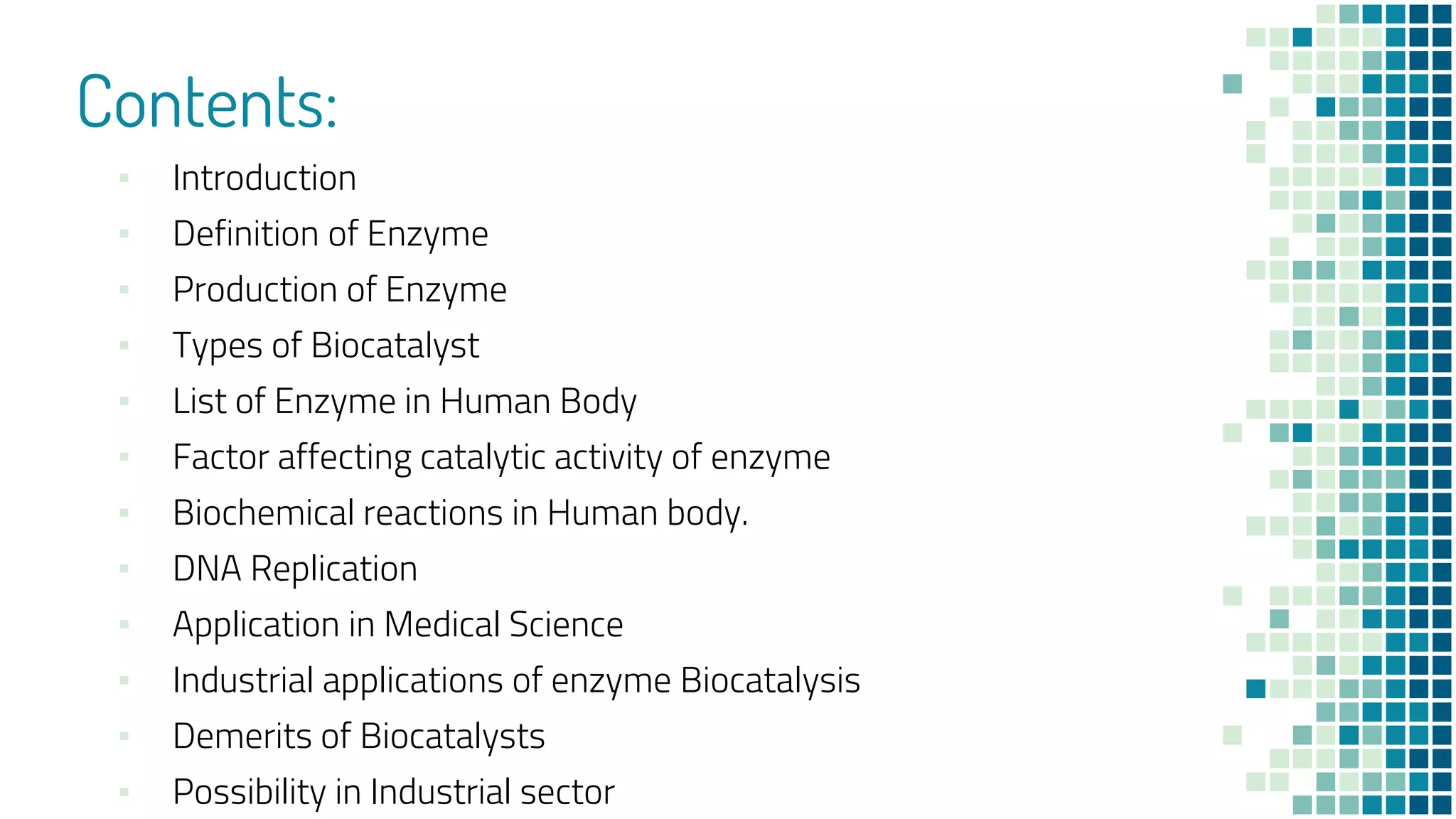 Bio catalysis | PPTX