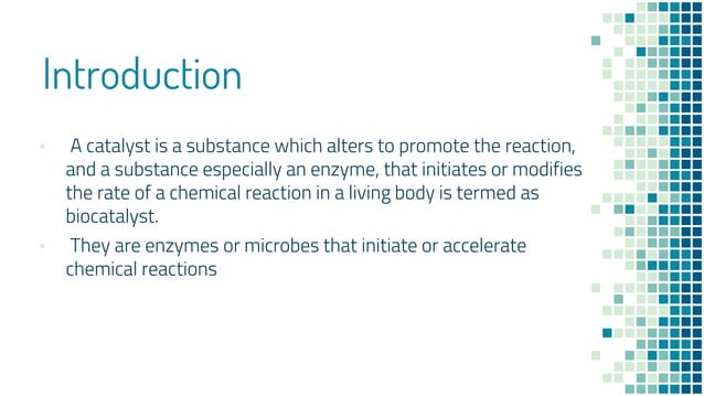 Bio catalysis | PPTX