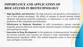 BIOCATALYSIS AND REACTION OF ENZYMES.pptx
