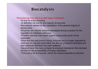 a brief description of biocatalysis of materials | PDF