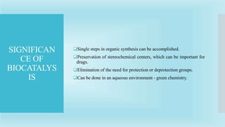 BIOCATALYST/SAGAR SHARMA/DEPARTMENT OF PHARMACEUTICAL SCIENCES KUK | PPTX