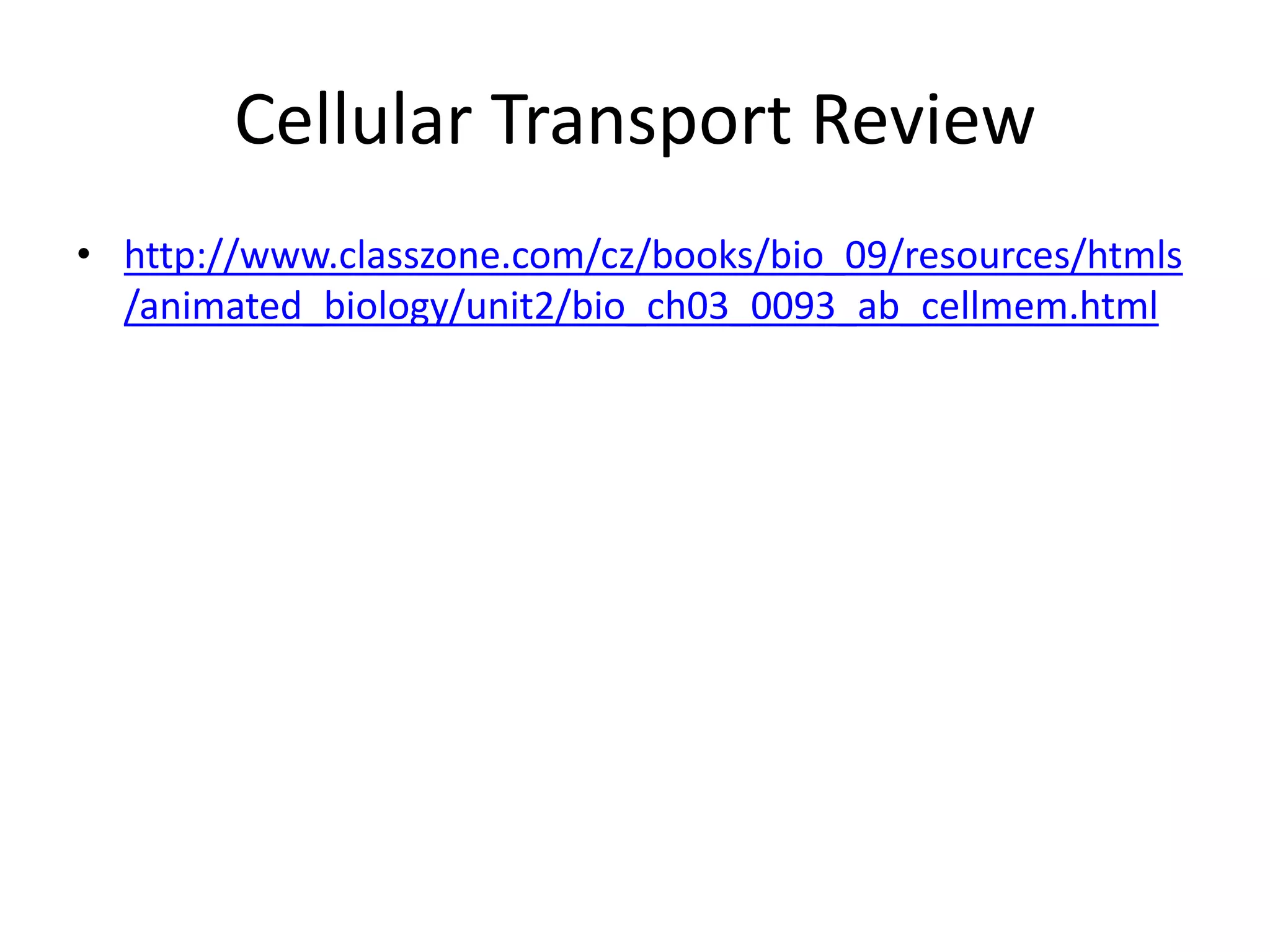 Bio cellular transport | PPTX