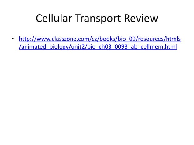 Bio cellular transport | PPTX | Chemistry | Science