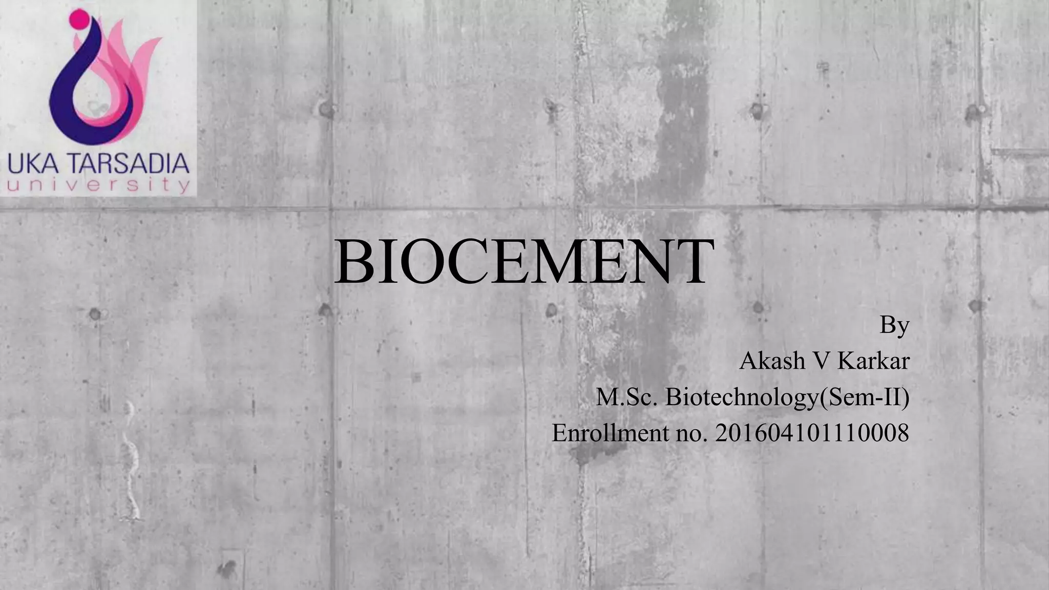 Biocement | PPTX
