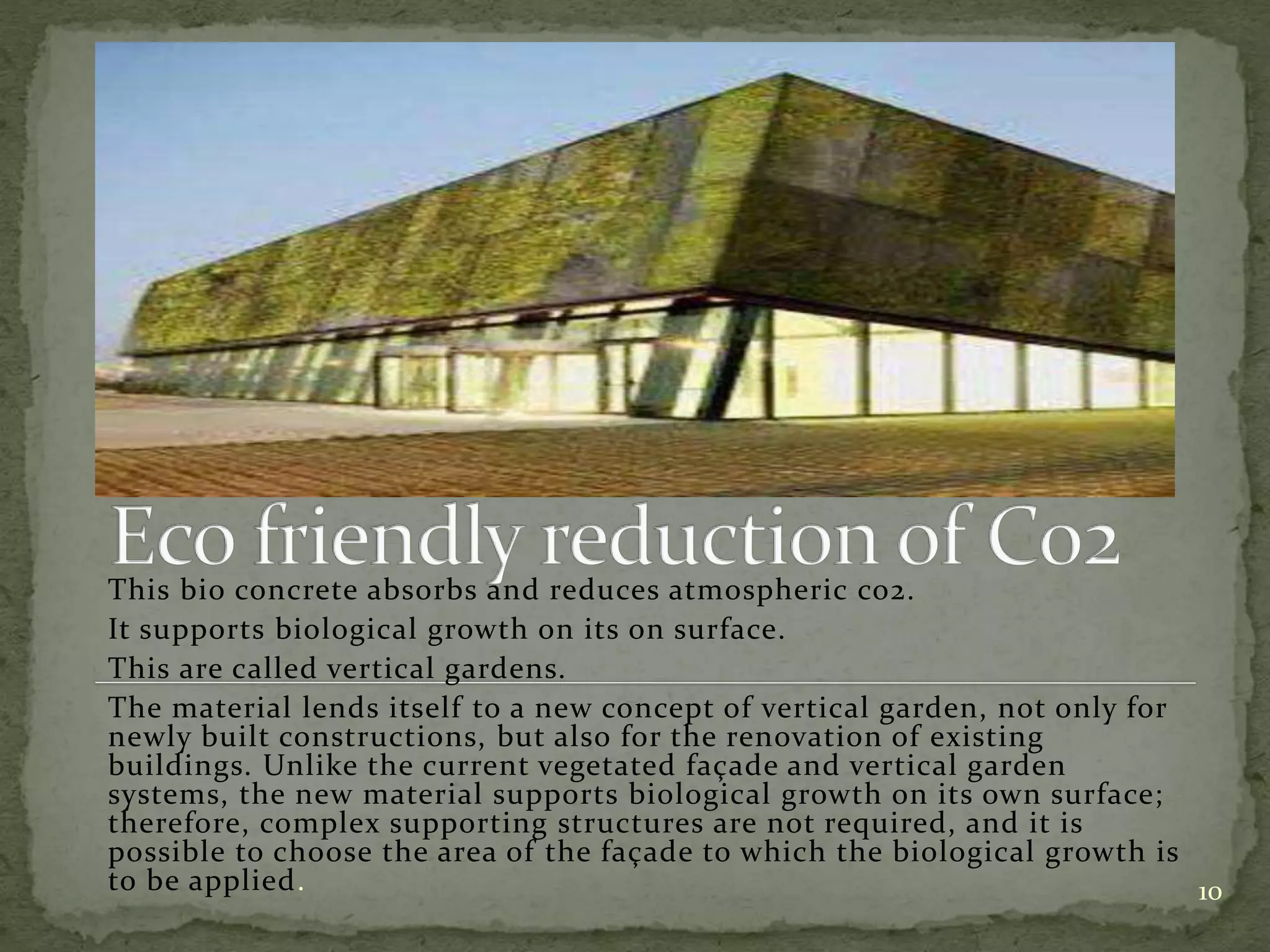 Bio Cement An Eco Friendly Construction Material | PPTX