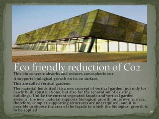 Bio Cement An Eco Friendly Construction Material | PPTX