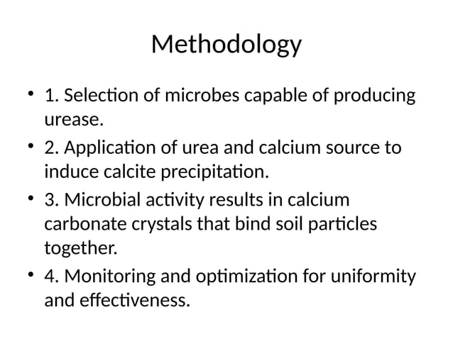 Biocementation_in_Soil ppt biocementation | PPT
