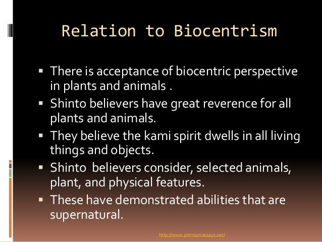 Biocentrism worldview