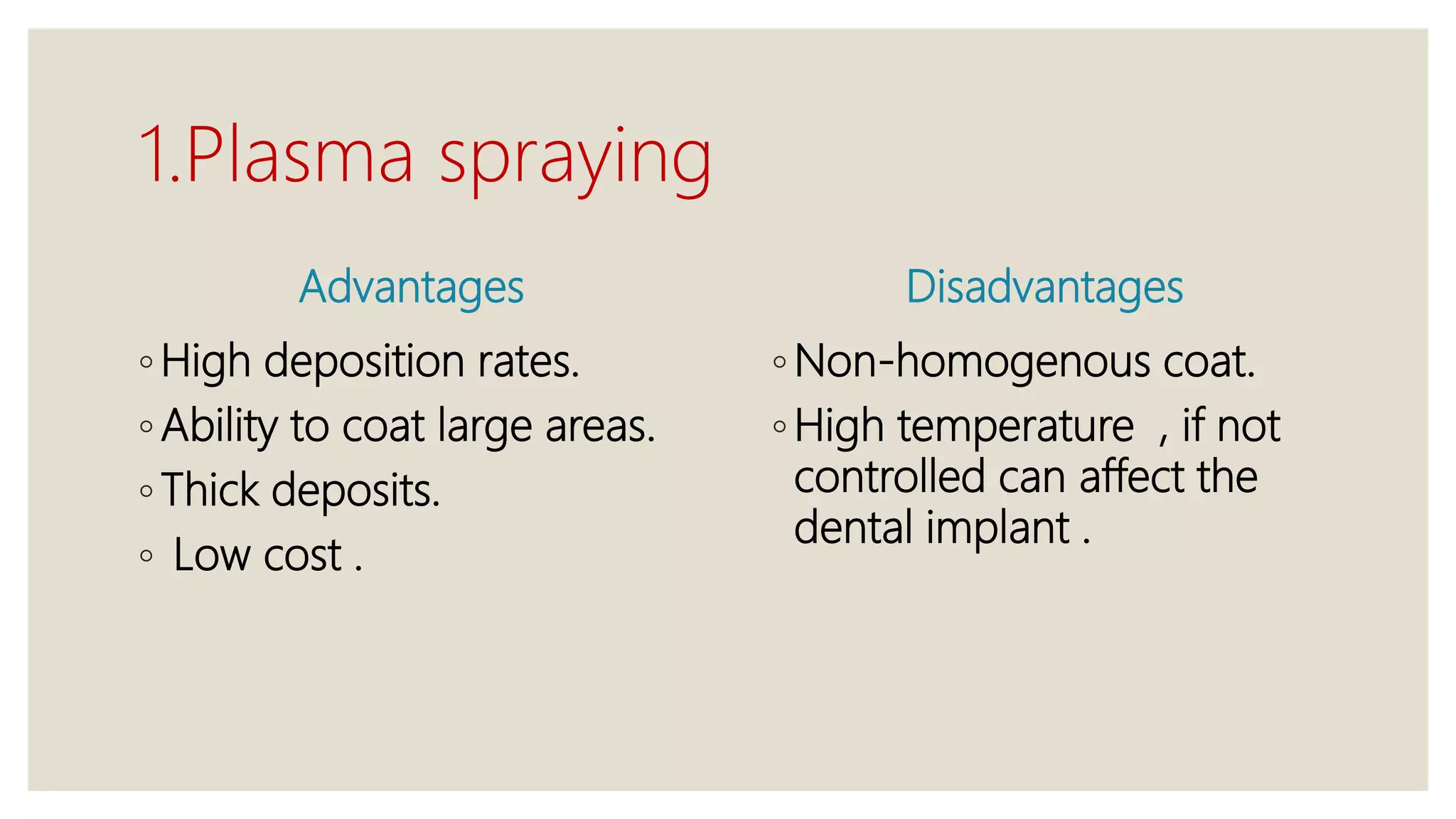 Bioceramic dental implant coatings :Techniques of fabrication | PPTX