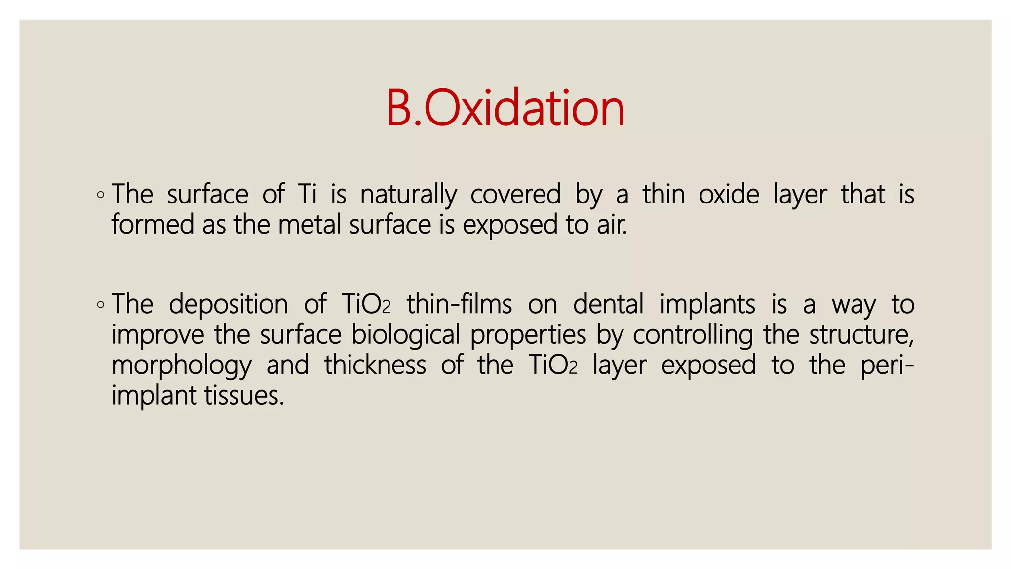 Bioceramic dental implant coatings :Techniques of fabrication | PPTX