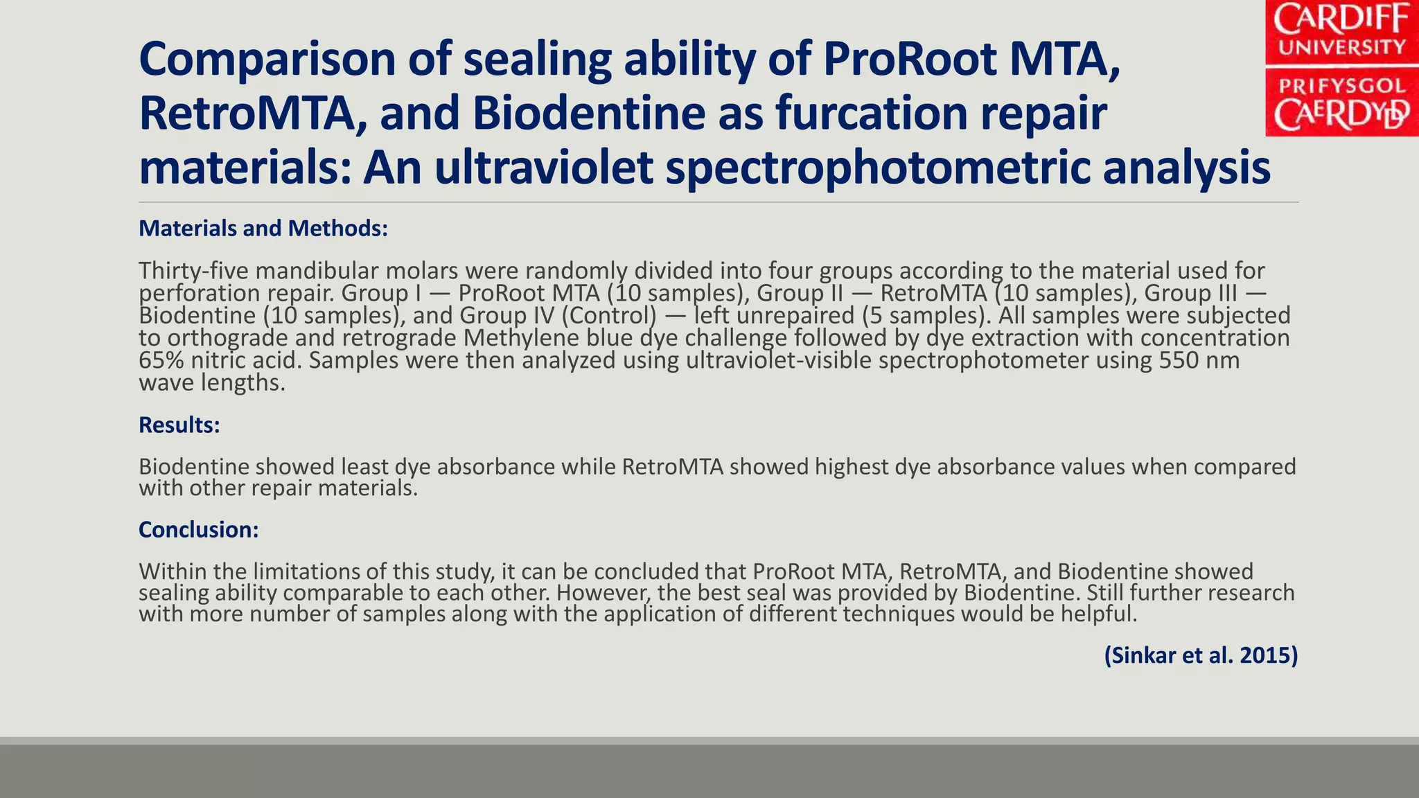 Bioceramic materials in endodontics | PPTX