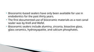 bioceramic sealers in restorative dentistry | PPTX