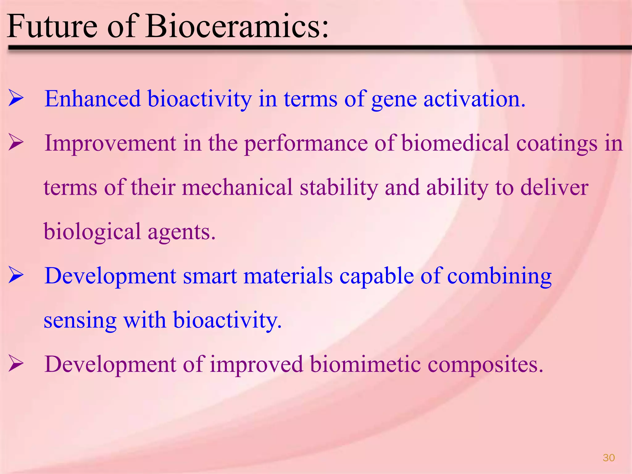 Bioceramics presentation | PPTX