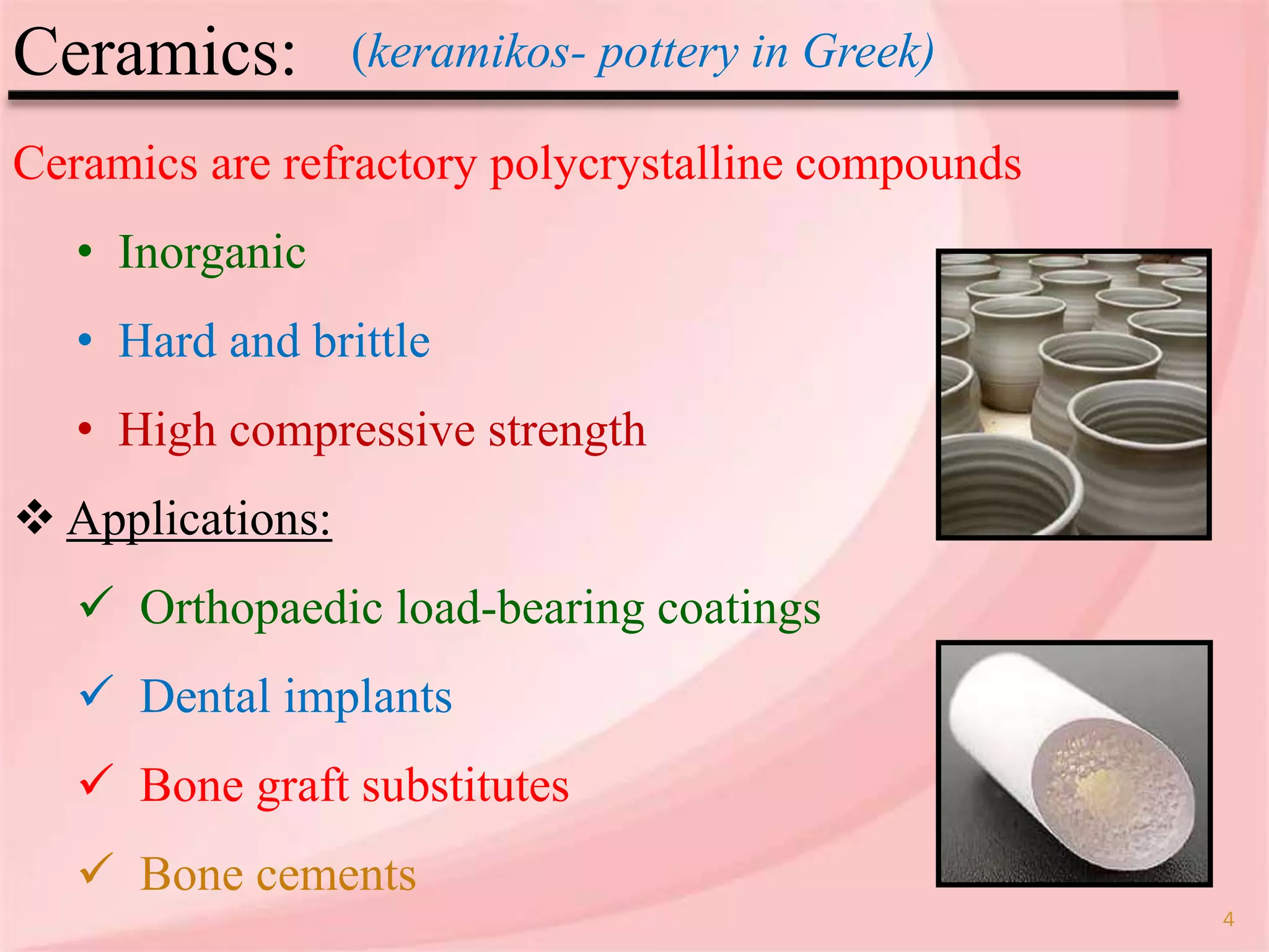 Bioceramics presentation | PPTX