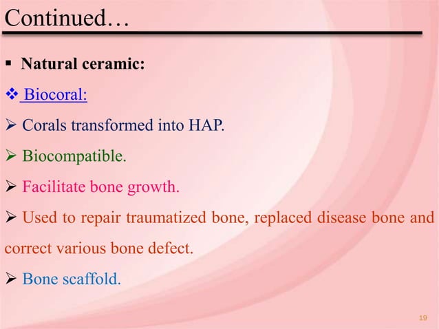 Bioceramics presentation | PPTX