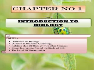 Bio chap 1 ppt | PPTX