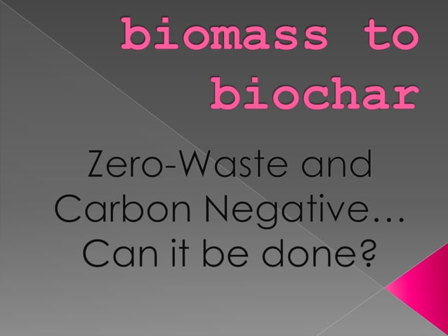 Bio-char | PPTX | Science