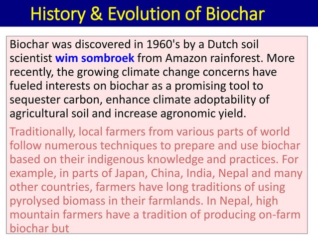 Biochar by Bibek Dev | PPTX