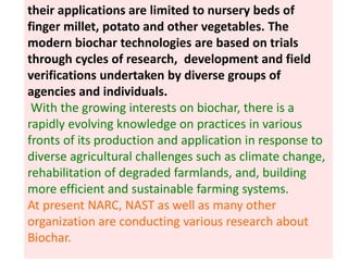 Biochar by Bibek Dev | PPTX