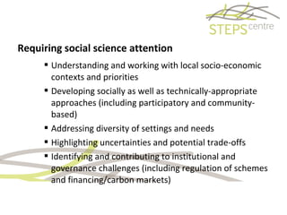 Biochar, poverty and development: Opportunities, threats, social ...