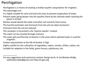 Perchigation - Biochar perched water irrigation | PPTX | Agriculture ...