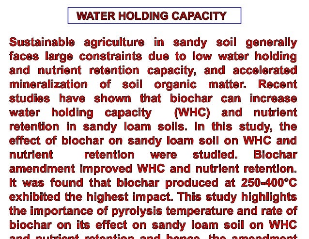 Biochar Preparation And Effect Of Biochars On Corn Growth Yield N…