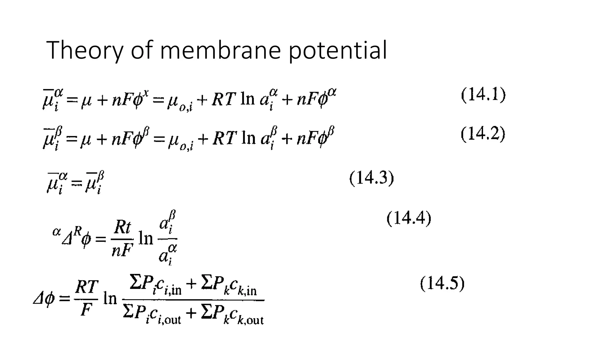 Biochemistry/Membrane potential | PPTX