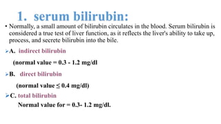 Liver function tests | PPTX | Blood Disorders | Diseases and Conditions