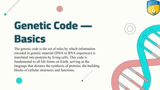 Biochem genetic code basics b pharm .pptx