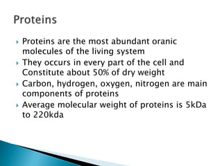 Level of structural organization of proteins in description | PPT
