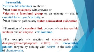 Biochemistry of enzyme inhibition power point slides | PPTX