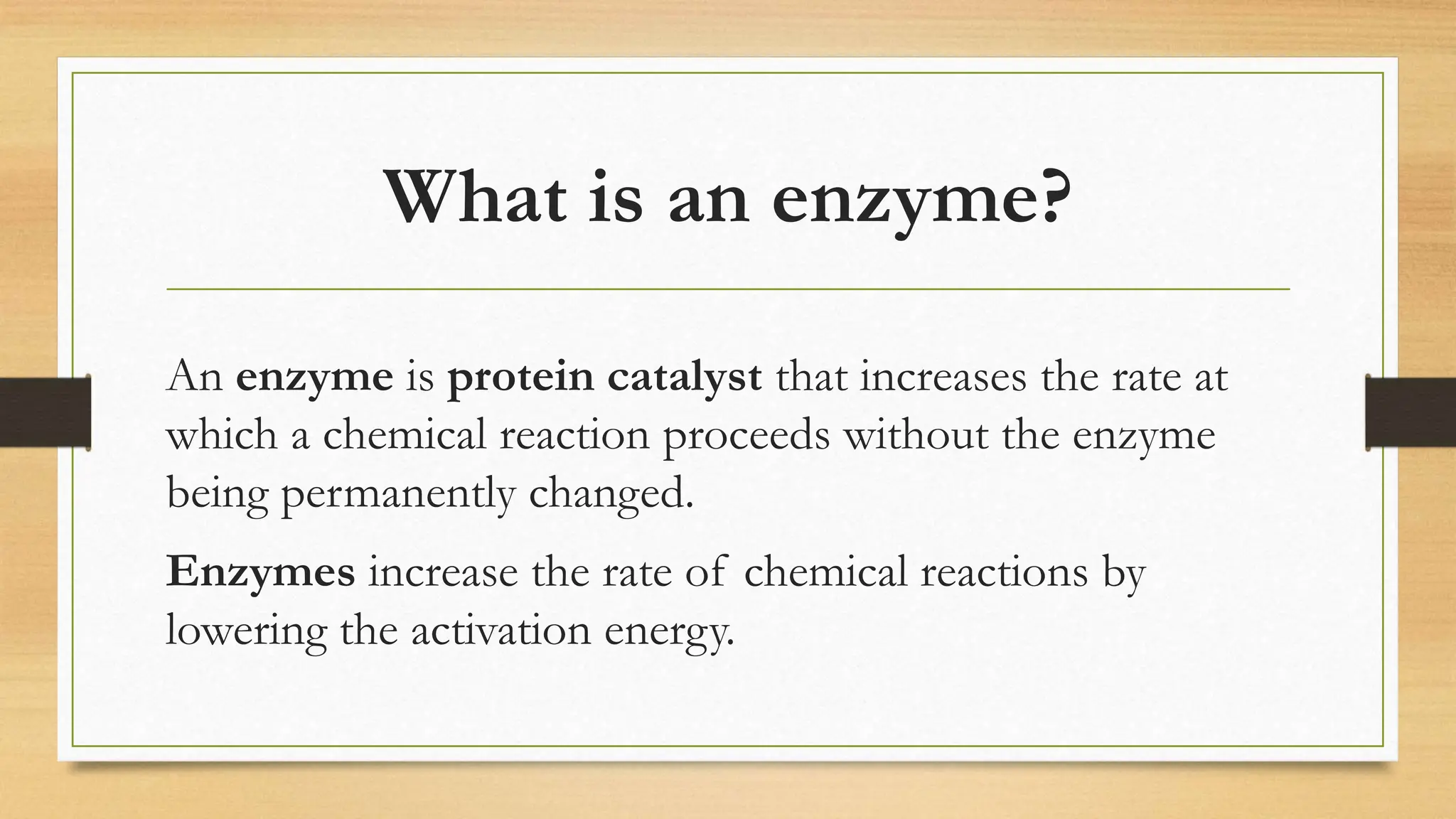Biochemistry Enzymes Short Presentations | PPT