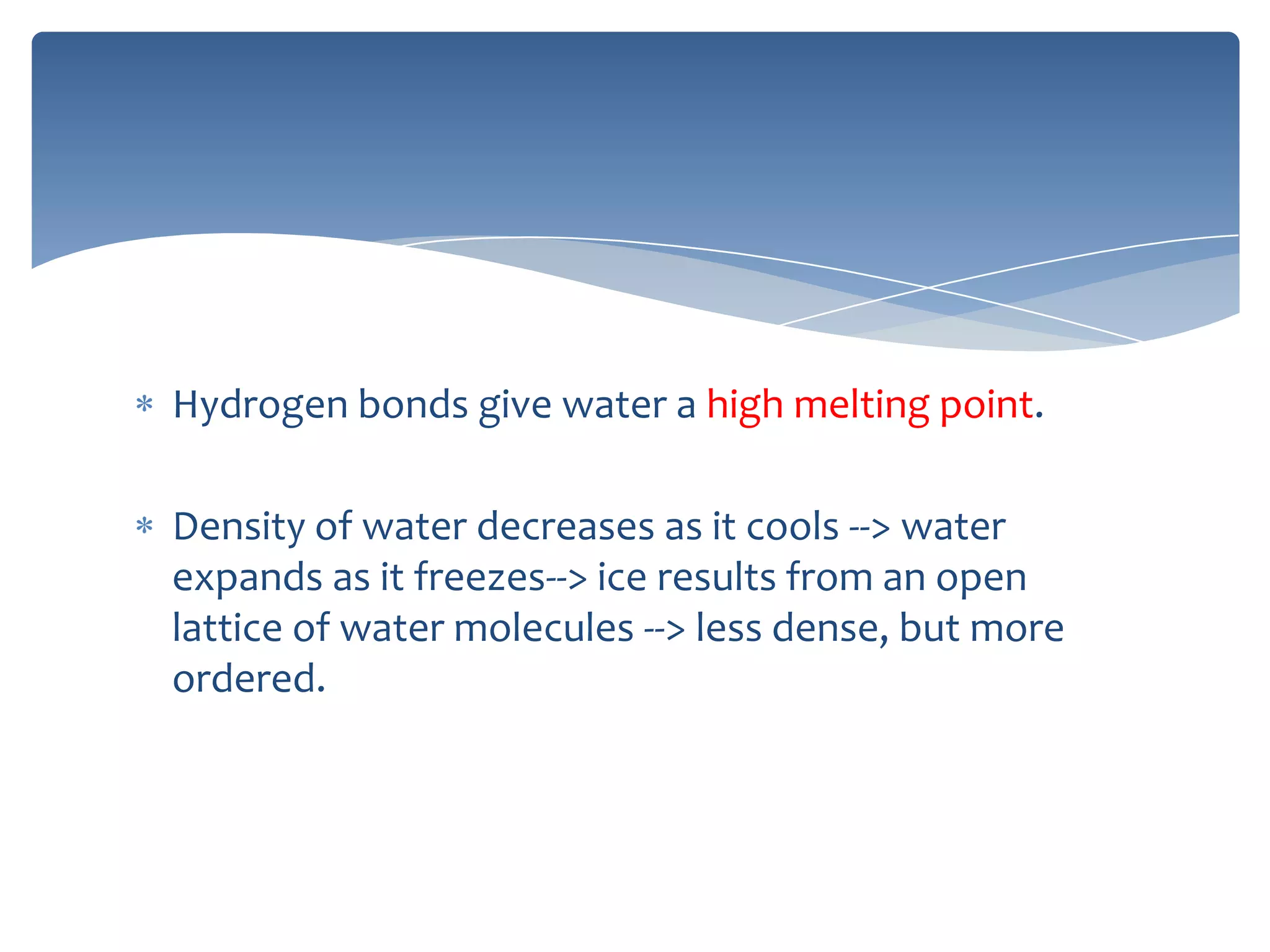 Water- Biochemistry | PPTX
