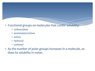 Water- Biochemistry | PPTX