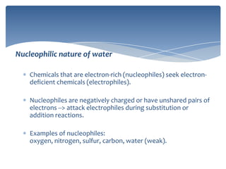 Water- Biochemistry | PPTX