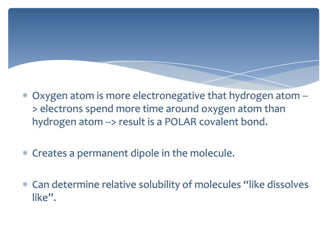 Water- Biochemistry | PPTX | Chemistry | Science