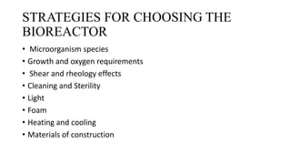 DIFFERENT TYPES OF BIOREACTORS | PPTX