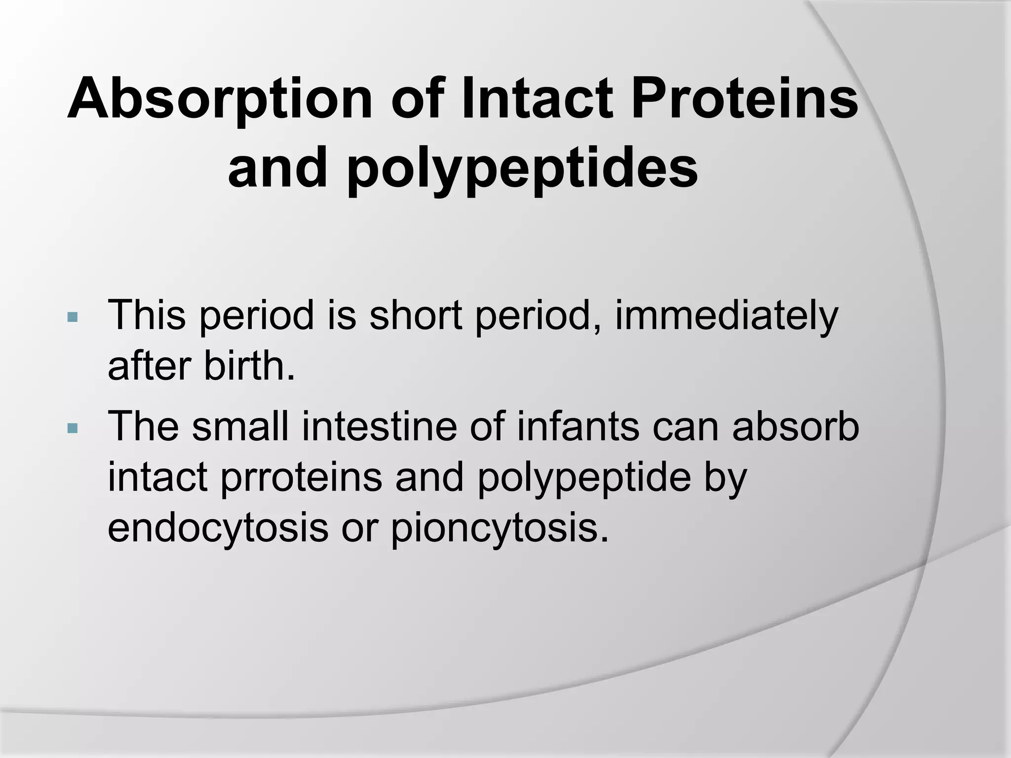 Absorption of proteins ppt | PPTX