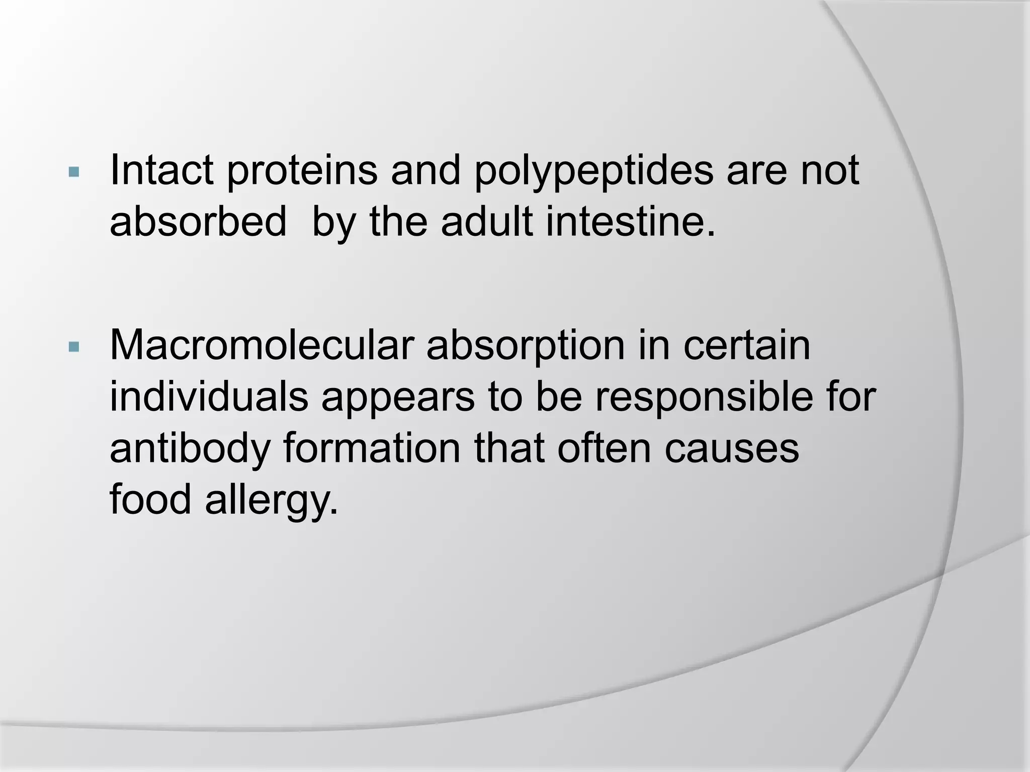 Absorption of proteins ppt | PPTX
