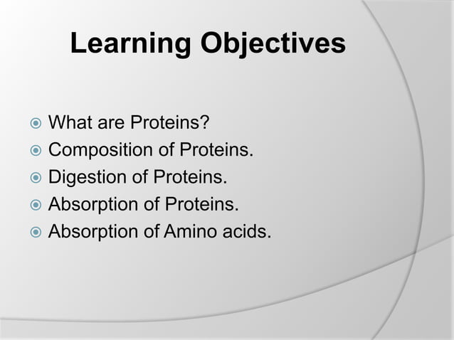 Absorption of proteins ppt | PPTX