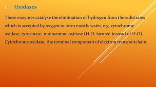 Enzymes in biological oxidation Biochem | PPTX